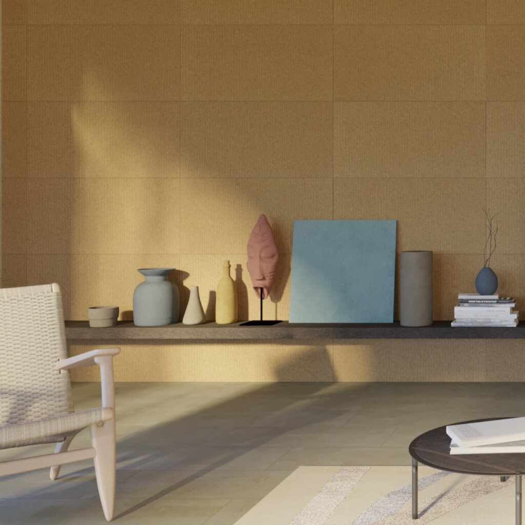 Kork fliser med nydelige taktile riller | Zen | WALL-IT