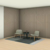Lyddempende panel i japandi stil | Skreddersøm | WALL-IT